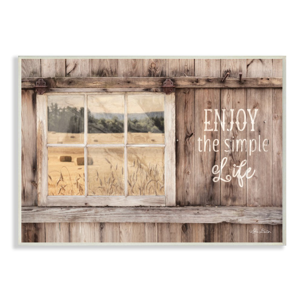 Millwood Pines 'Enjoy The Simple Life' Photograph - Wayfair Canada