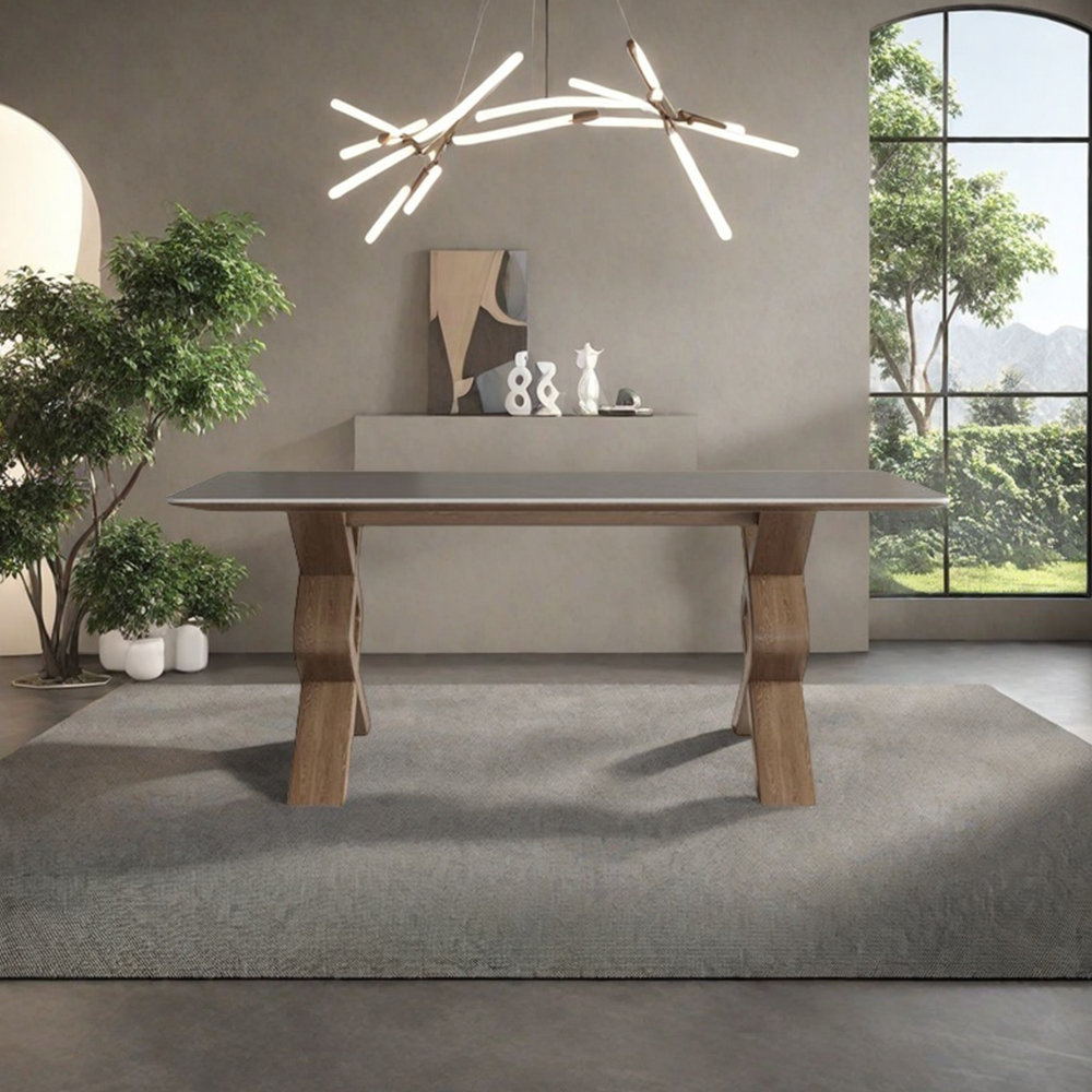 Orren Ellis Sintered stone ash dining table | Wayfair
