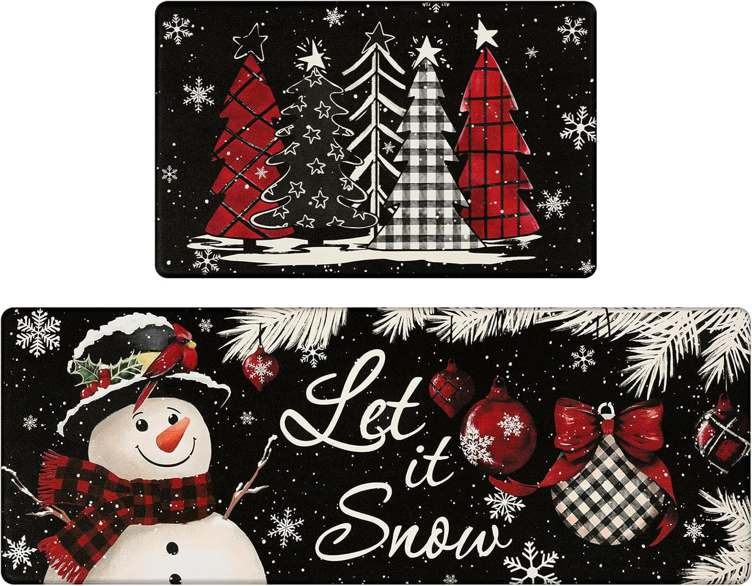 One Allium Way® Christmas Kitchen Rugs Set of 2 - Wayfair Canada