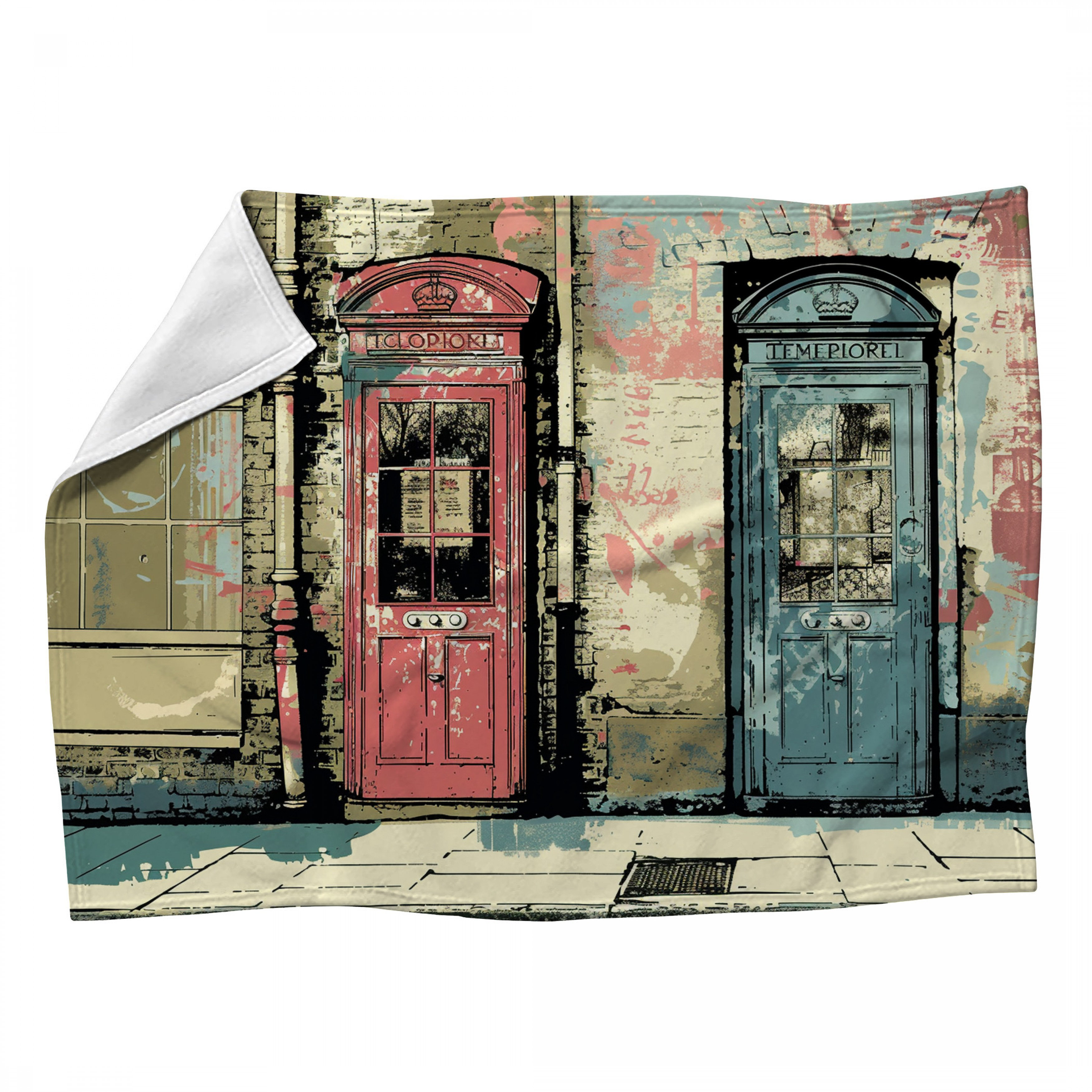 VisionDecor Telephone Booths Fleece Throw Blanket - Architecture Throws ...