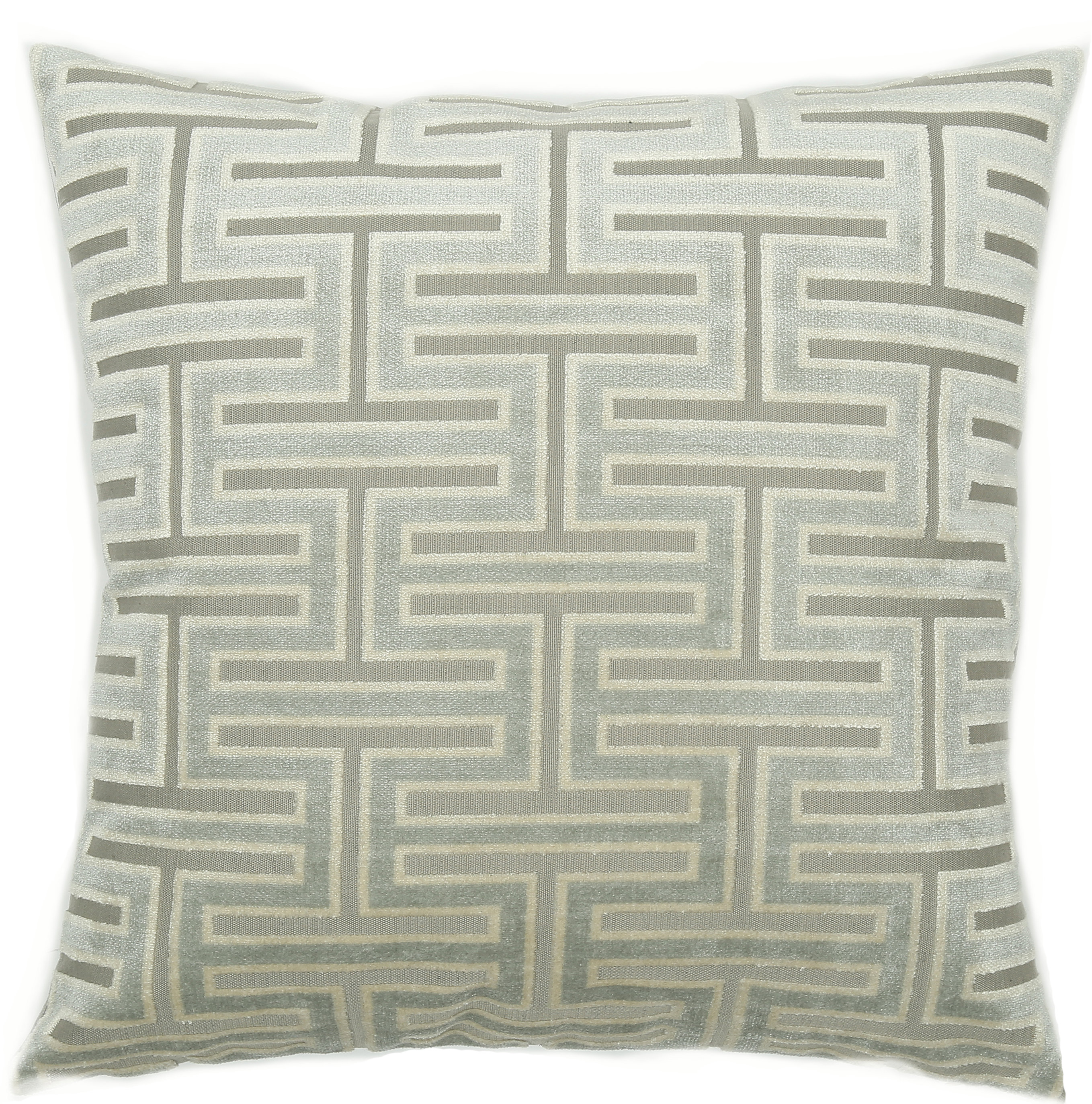 Daniel Design Studio Orange Country Feather Geometric Throw Pillow ...