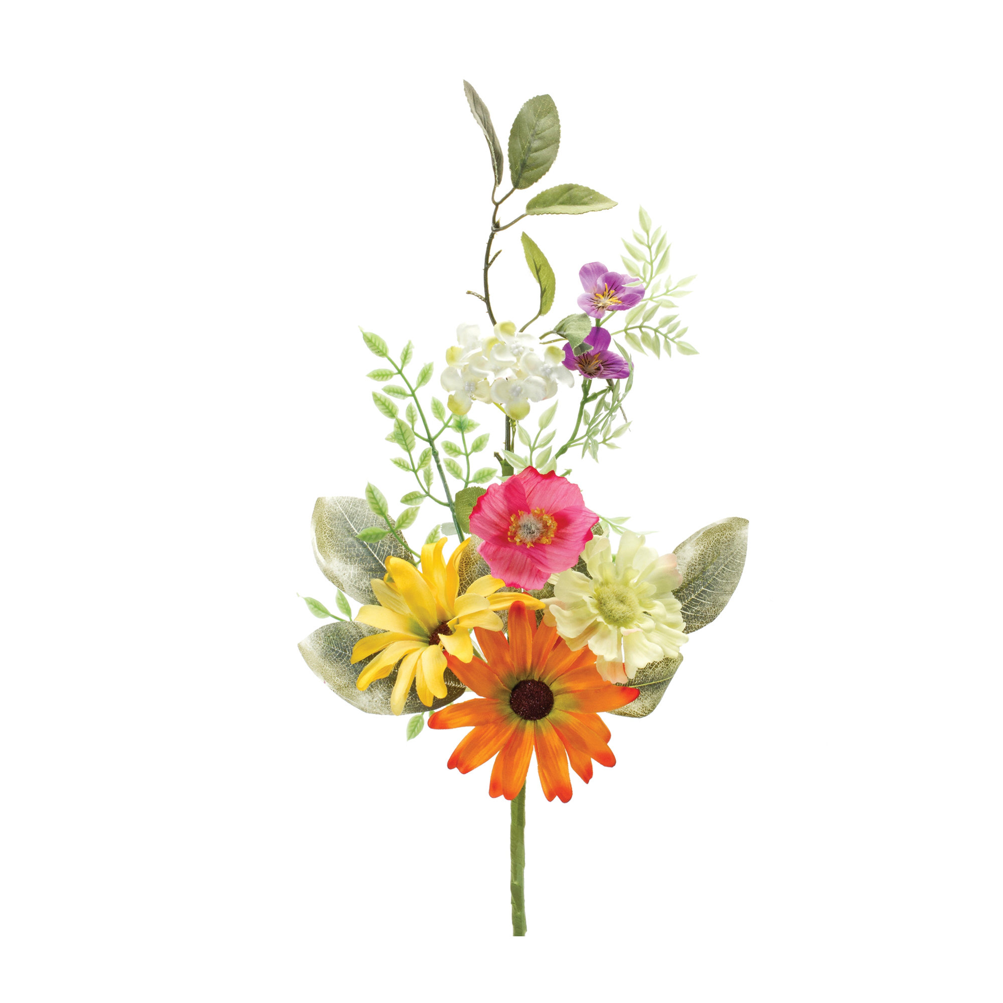 Primrue Mixed Spring Floral Spray (Set of 2) | Wayfair