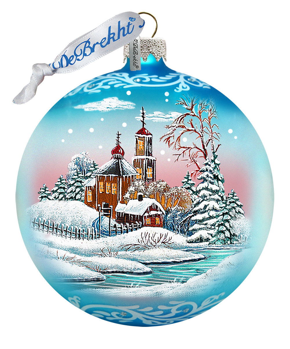 G Debrekht Holiday Splendor Village Ball Ornament | Wayfair