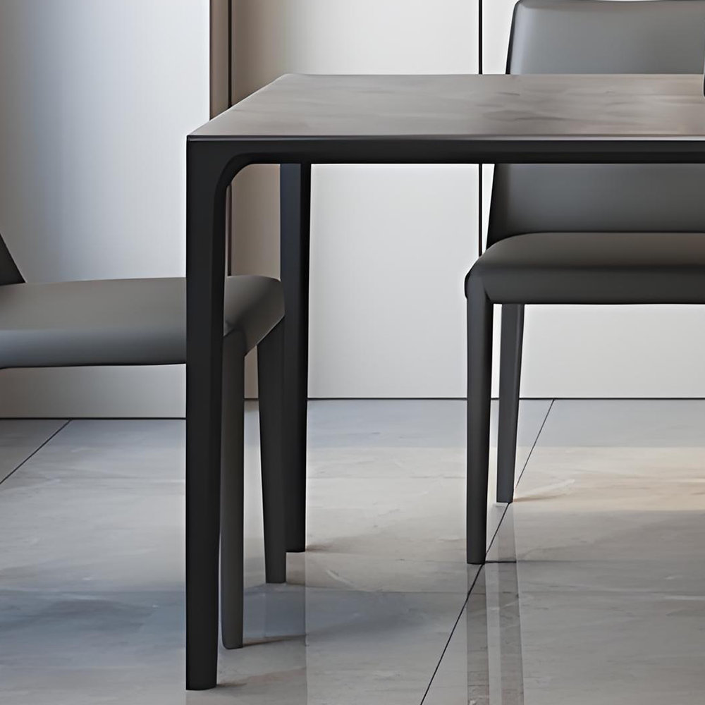 LJIA home Rectangular Minimalist Slate Dining Set | Wayfair