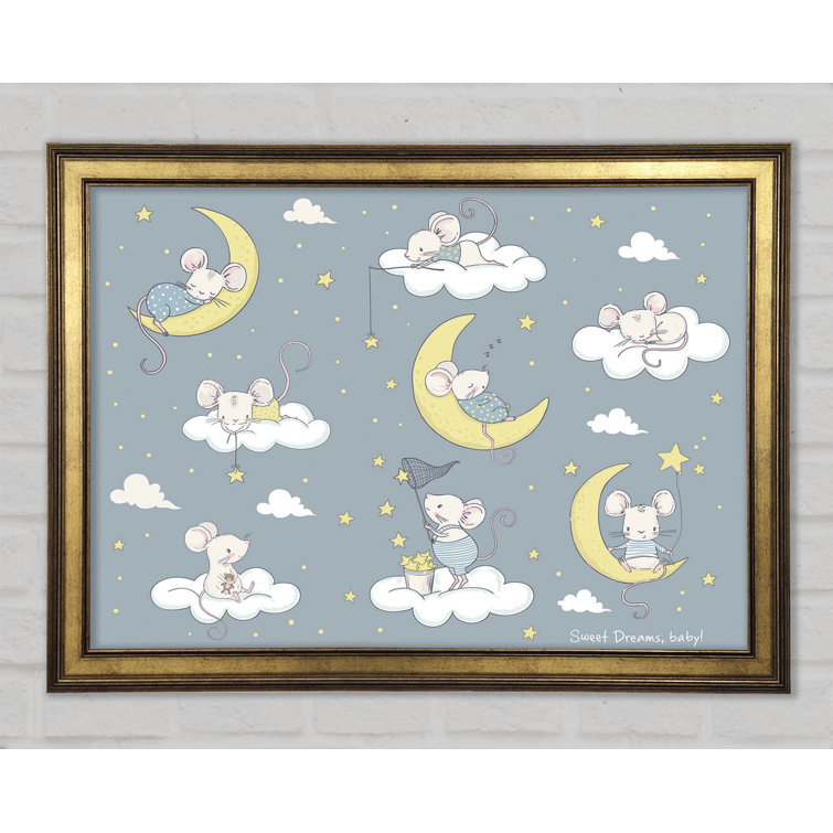 Zoomie Kids Three Moon Mice - Single Picture Frame Art Prints | Wayfair ...