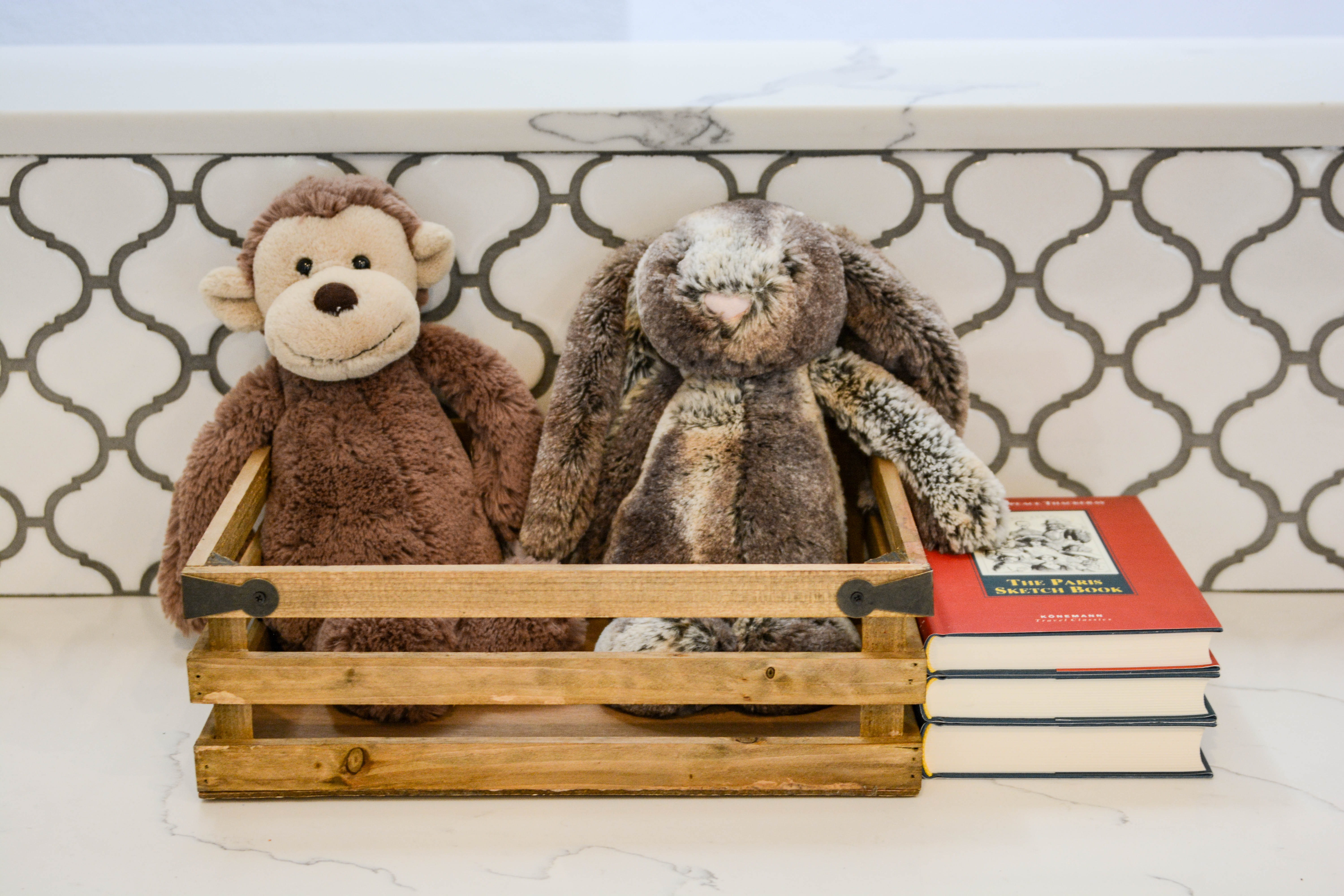 Gracie Oaks Poling Rustic Decorative Wooden Crate Tray, Coffee Tray ...