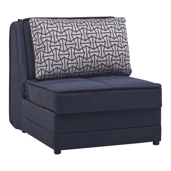 Ottomanson Studio Fabric Upholstered Convertible 3-in-1 Sleeper Arm ...