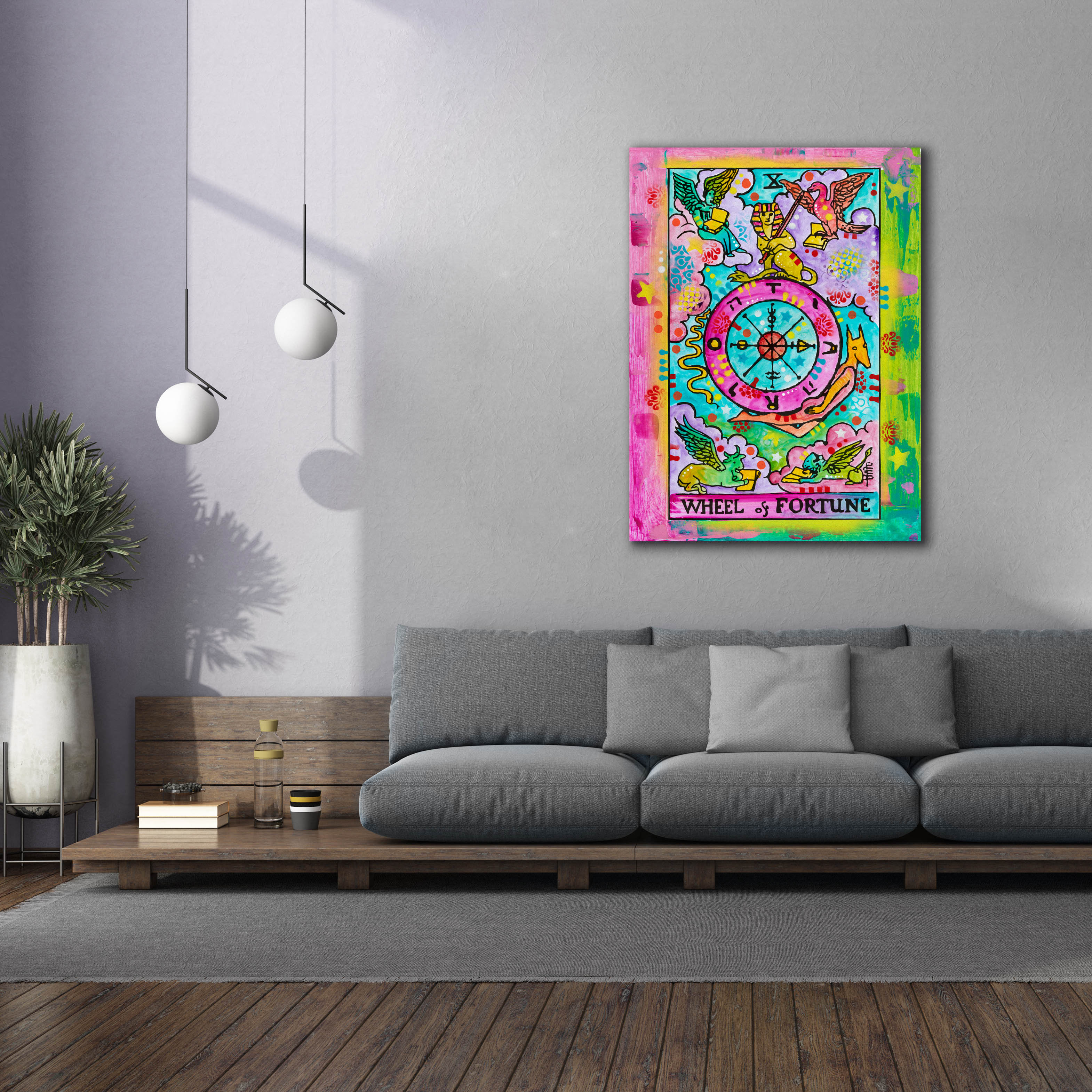 Bungalow Rose Tarot - Wheel Of Fortune' by Dean Russo Canvas Wall Art ...