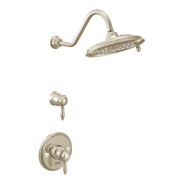 Moen Weymouth Exacttemp Thermostatic Shower Faucet with Lever Handle ...