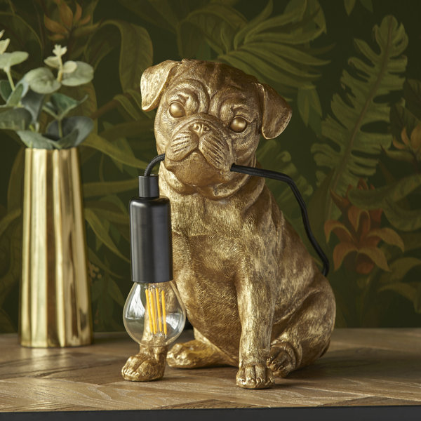 Lark Manor Pug puppy 1lt Table Light | Wayfair.co.uk