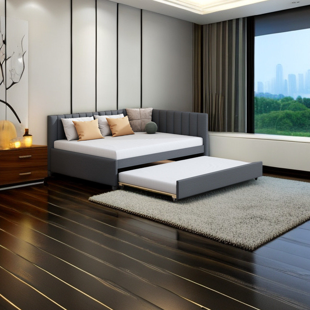 Latitude Run® Deisel Full / Double Daybed with Trundle | Wayfair