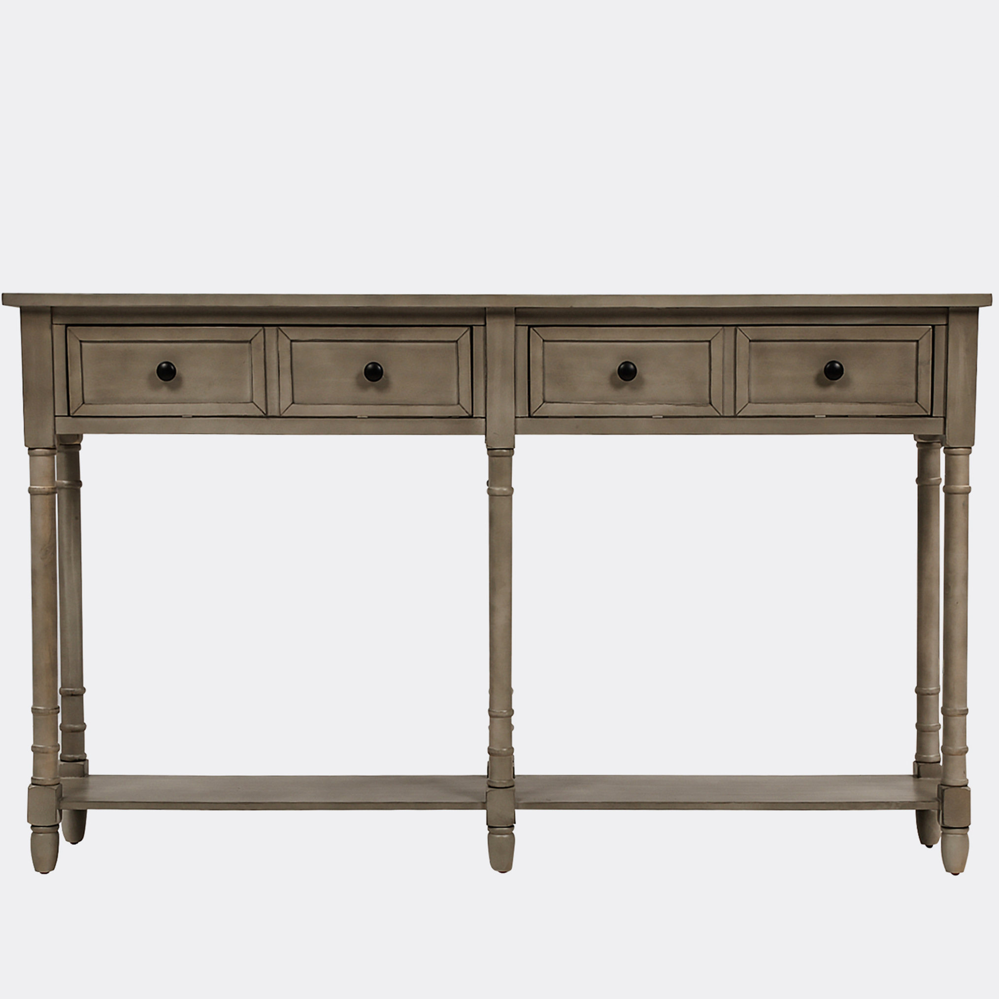 Canora Grey Tanijha 58'' Solid Wood Console Table | Wayfair