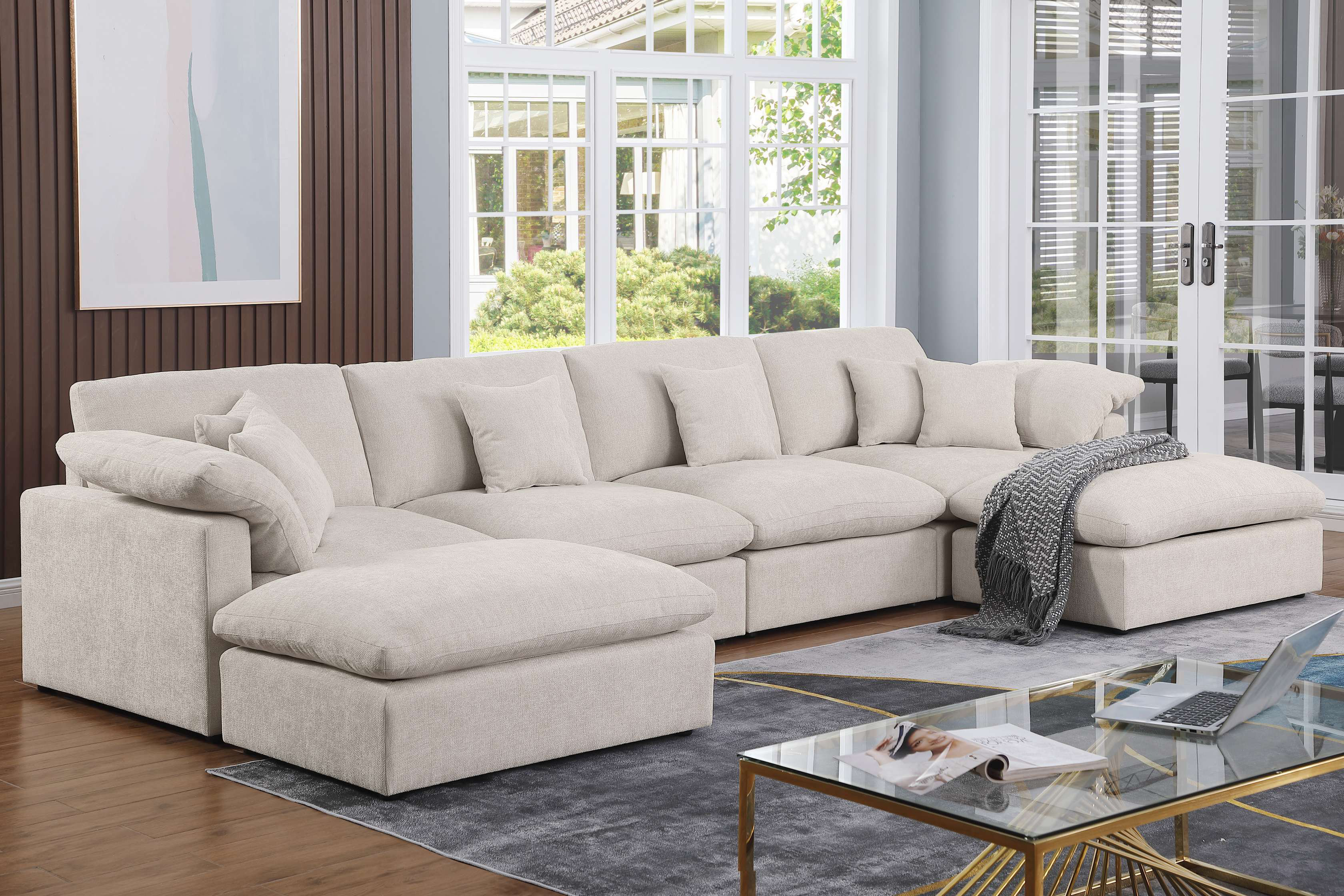 Latitude Run® 6 - Piece Chenille Sectional | Wayfair