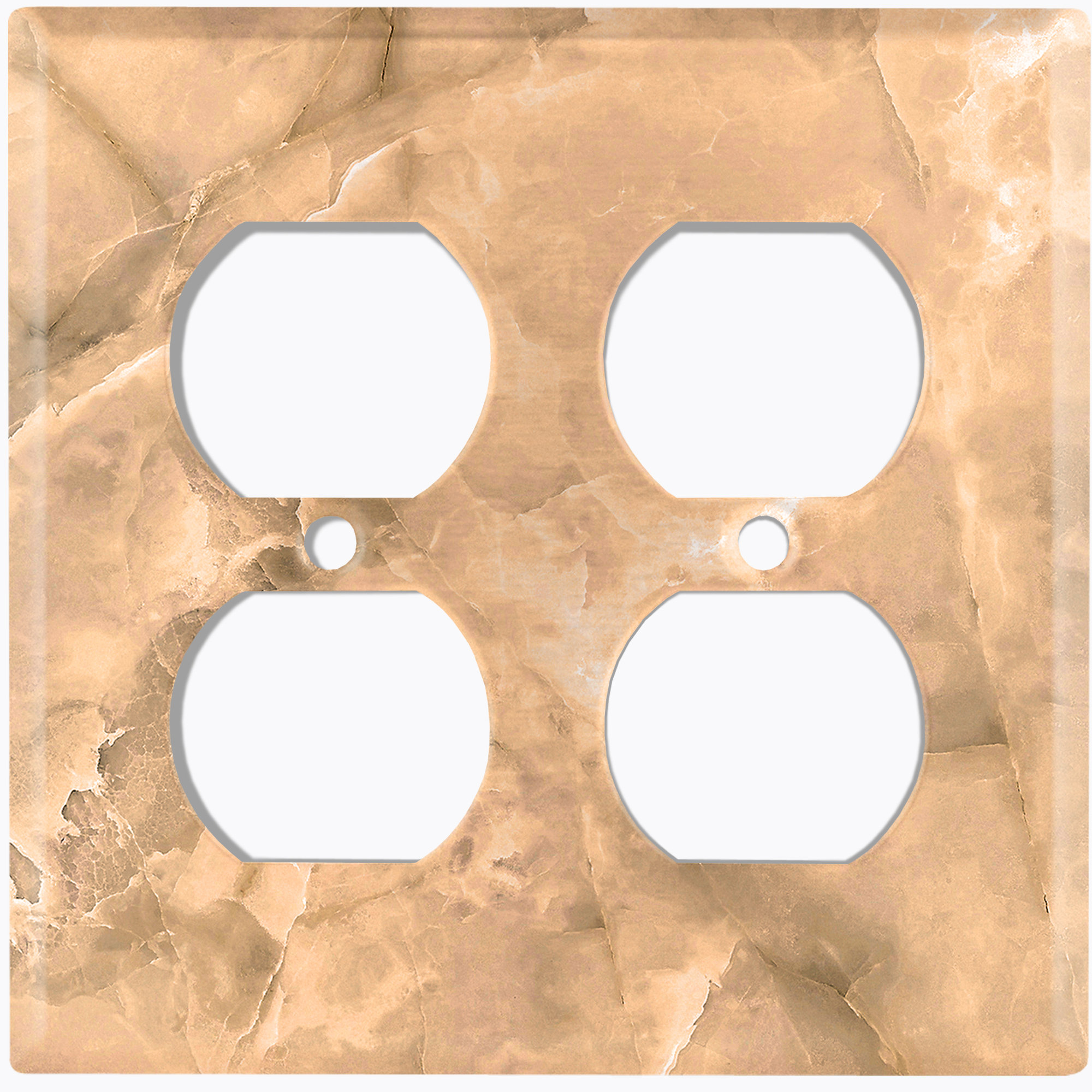 WorldAcc 2-Gang Duplex Outlet Wall Plate | Wayfair