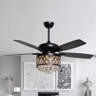 Willa Arlo™ Interiors 52" Wilcher 5 - Blade Crystal Ceiling Fan with ...