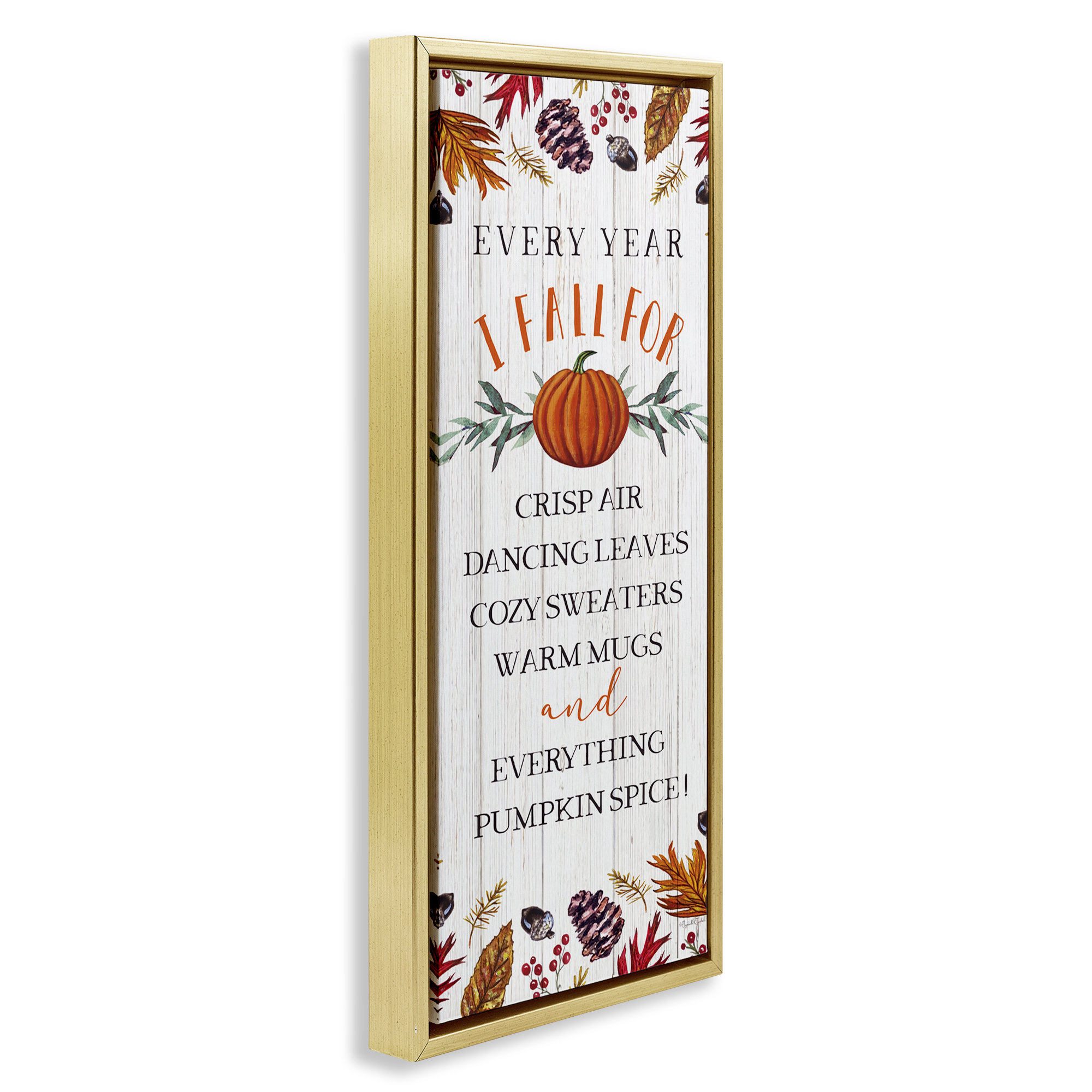 August Grove® Every Year Favorite Fall Things Floating Frame, design by ...