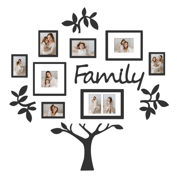 Red Barrel Studio® Guruvansh Family Picture Frame, Collage Wall Frame ...