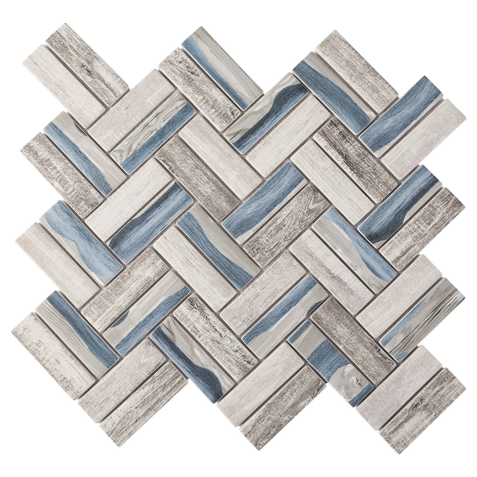 Supreme Tile Recycle 1" x 3" Porcelain Mosaic Wall & Floor Tile ...