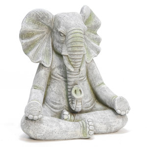 Langley Street Lach Elephant Animals Magnesium Oxide Garden Statue ...