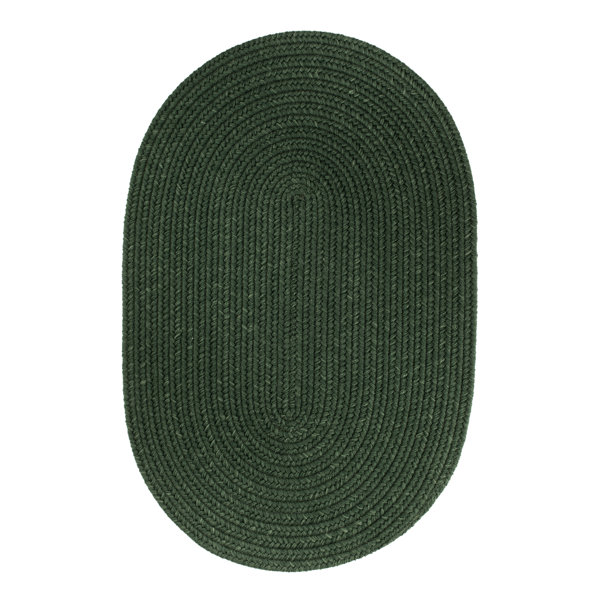 August Grove® Smyth Hand Braided Green Area Rug & Reviews | Wayfair