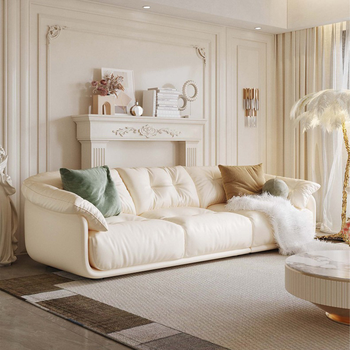 MABOLUS 98.43'' Upholstered Sofa | Wayfair
