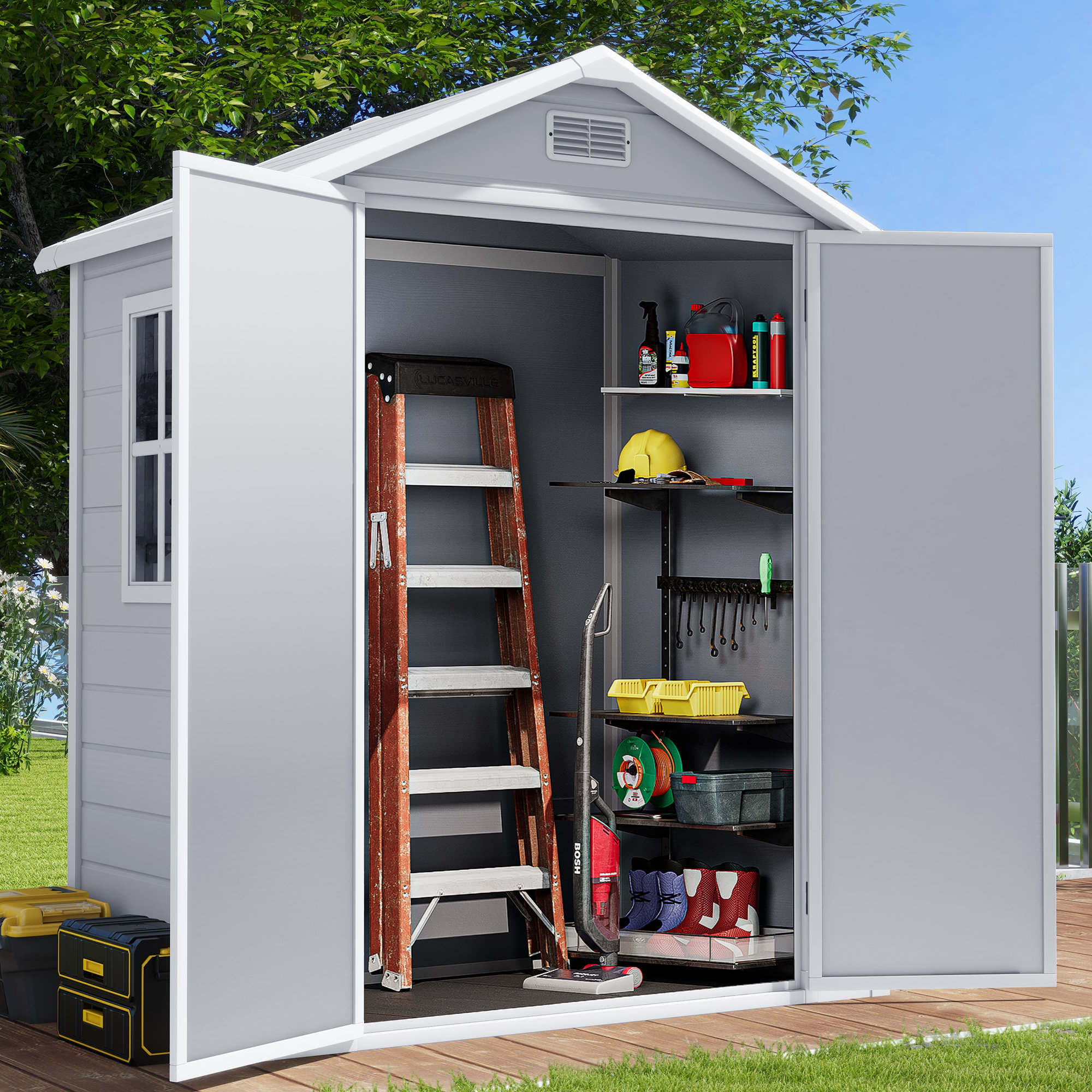 Balconera Resin Storage Shed & Reviews | Wayfair