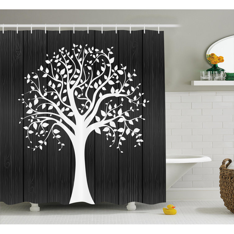 Ebern Designs Caroline Shower Curtain with Hooks Included | Wayfair