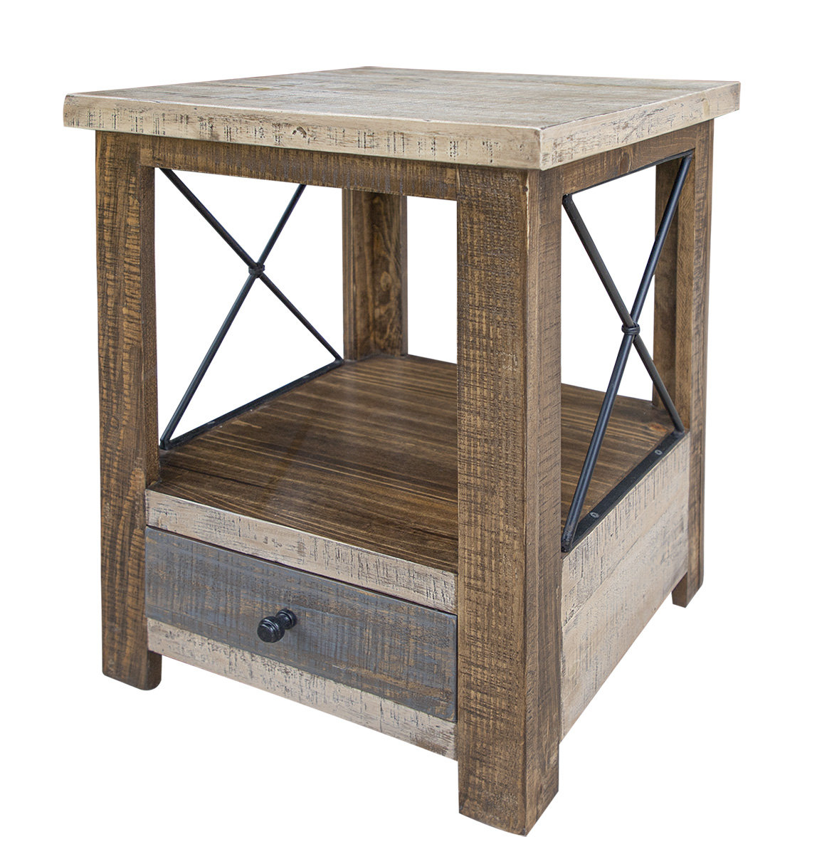 Millwood Pines Dermont 1 Drawer End Table | Wayfair