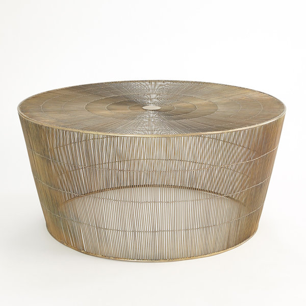 Studio A Home Radiance Coffee Table-Antique Brass | Perigold