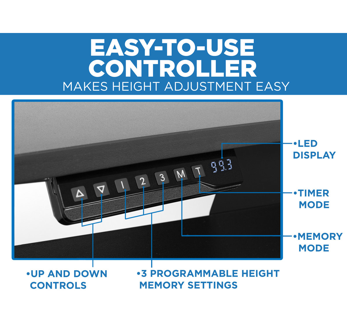 Mount-It! Electric Mobile Height Adjustable Standing Workstation with ...