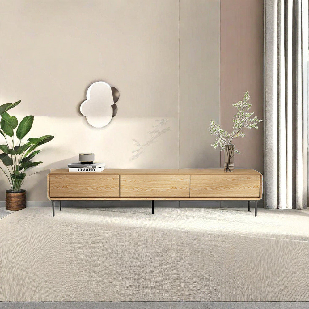 ComfyFurnituress Large Capacity Hidden Handle TV Stand 78.74'' Media ...