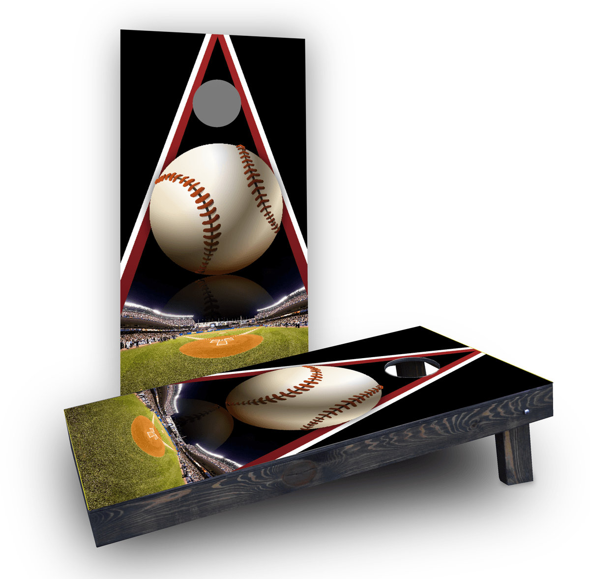 Custom Cornhole Boards Baseball Light Weight Cornhole Game Set ...