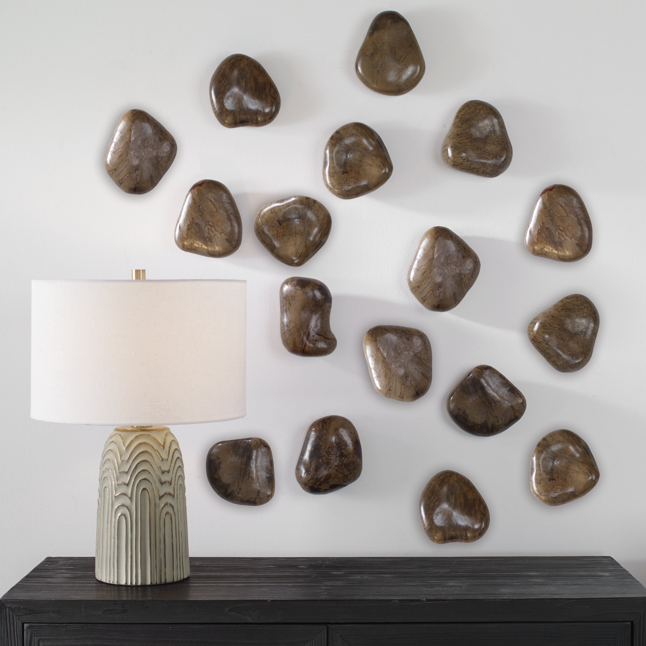 Uttermost 9 Piece Pebbles Wall Decor Set & Reviews | Wayfair