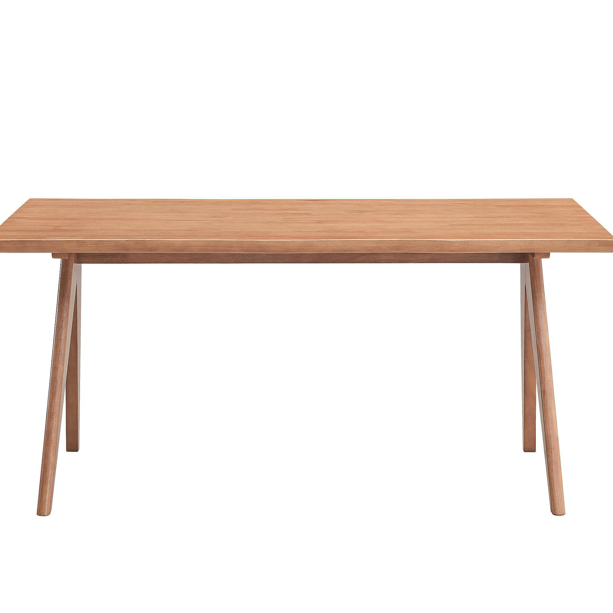 George Oliver Velentina Rattan & Natural Finish Dining Table | Wayfair