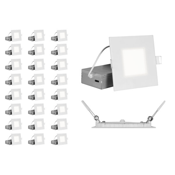 NICOR Lighting RELS 4'' Selectable Color Temperature Dimmable Air-Tight ...