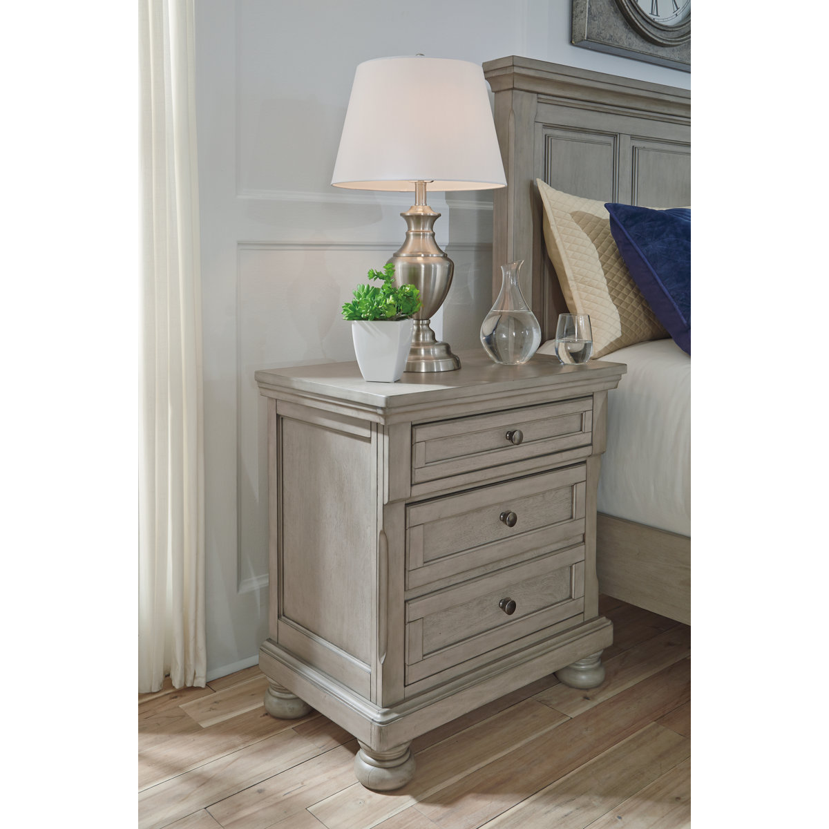 Three Posts™ Austinburg 2 - Drawer Nightstand in Brown & Reviews | Wayfair