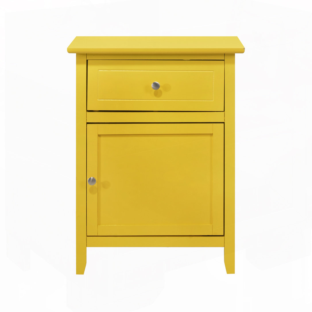 Red Barrel Studio® Yellow Nightstand | Wayfair