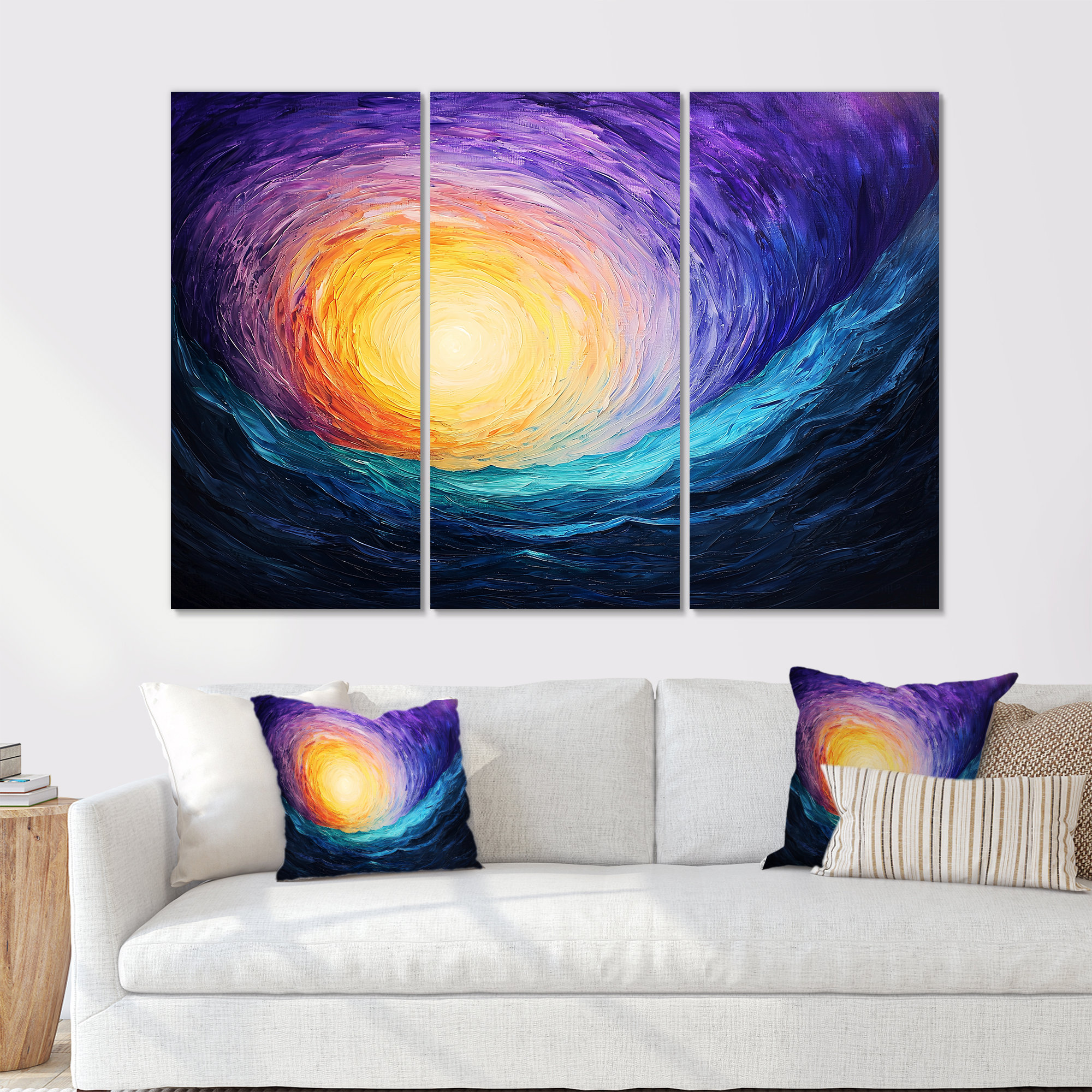 Ivy Bronx Purple Galactic Explosion Of Our Universe II - Space Wall Art ...