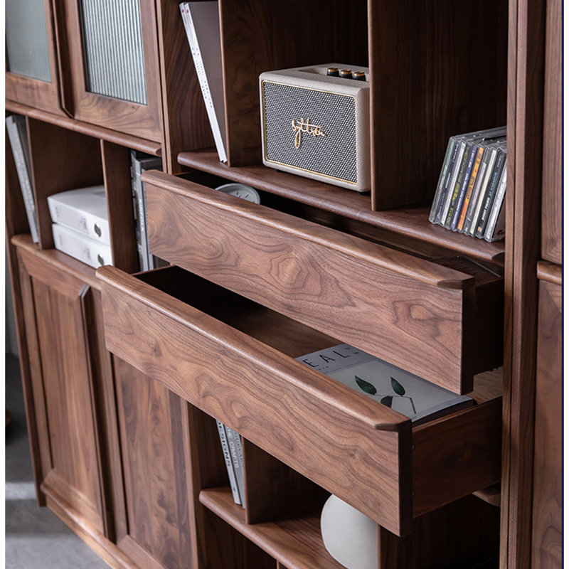 Parttlion Japanese style simple solid wood bookcase | Wayfair