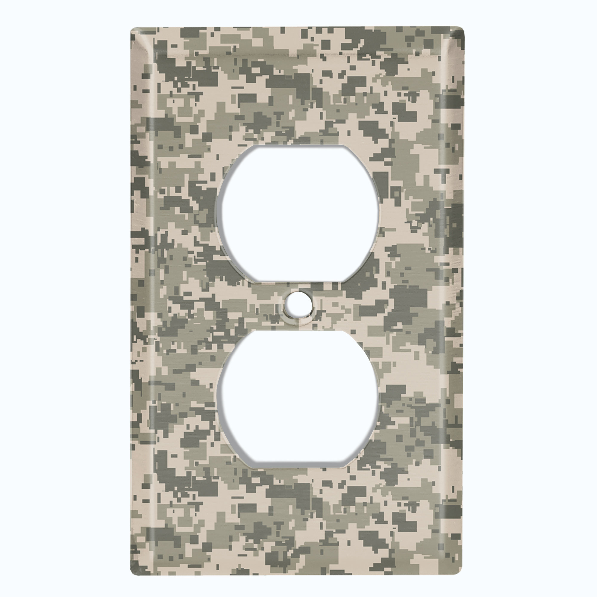 WorldAcc Metal Light Switch Plate Outlet Cover (ACU Camouflage - Single ...