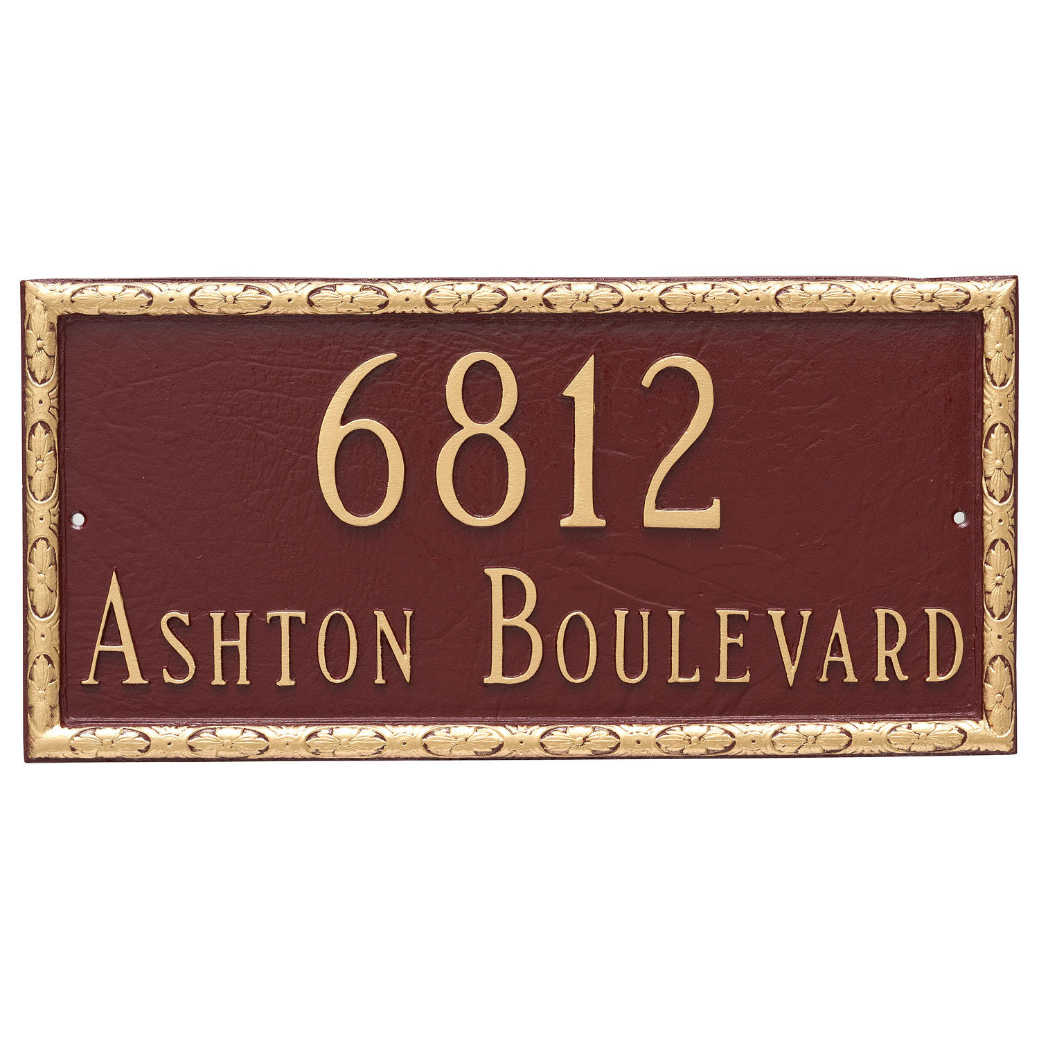Montague Metal Products Inc. Jefferson 2-Line Wall Address Plaque ...