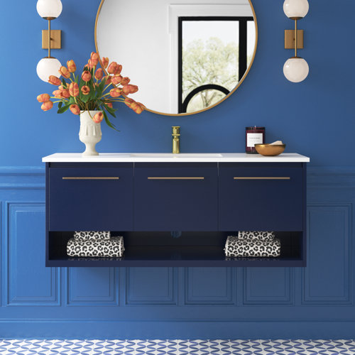48 Inch Blue Bathroom Vanities You'll Love | Wayfair
