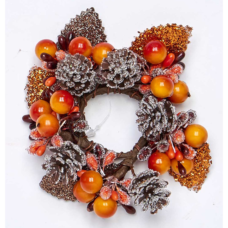 The Holiday Aisle® Fall Berry Candle Ring | Wayfair