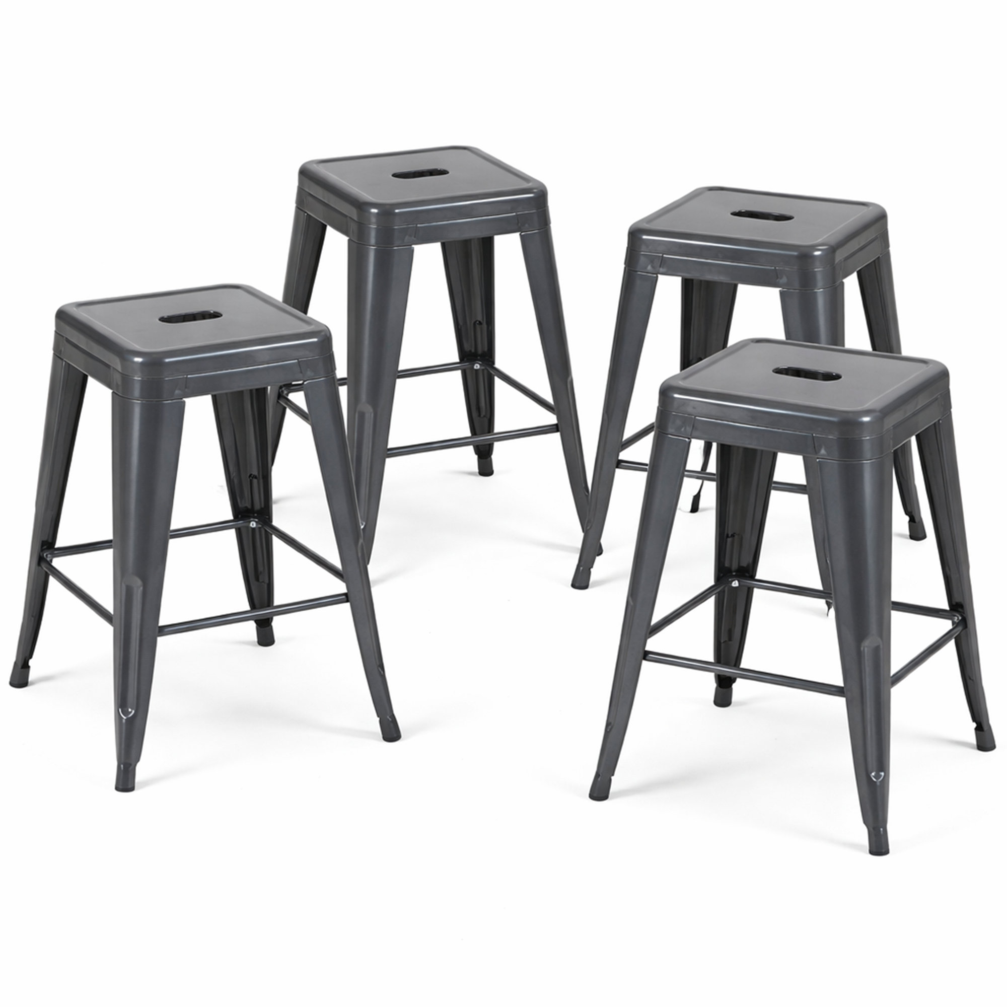 Trent Austin Design® Counter Height Stool, Backless Metal Bar Stools ...