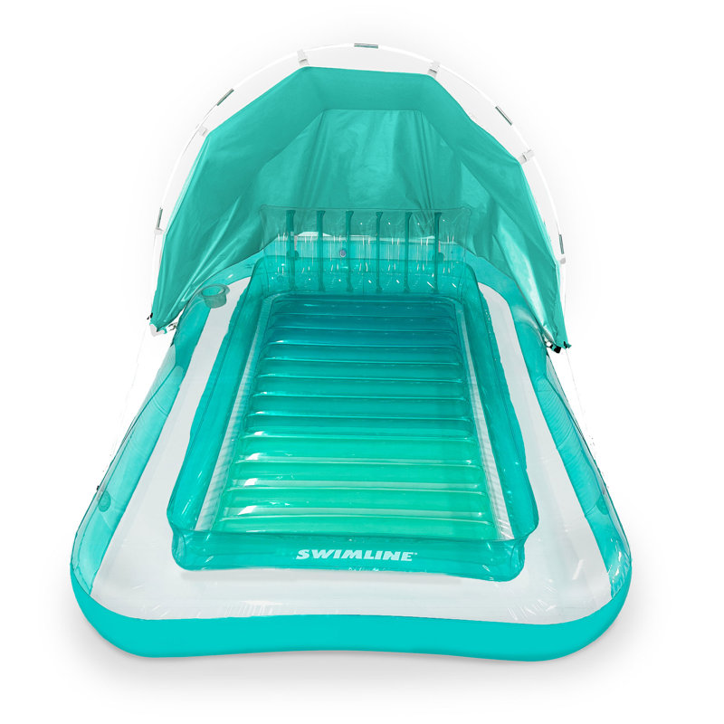 Swimline Original Inflatable Suntan Tub Lounge Float with Adjustable ...