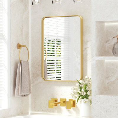 small gold framed mirrors