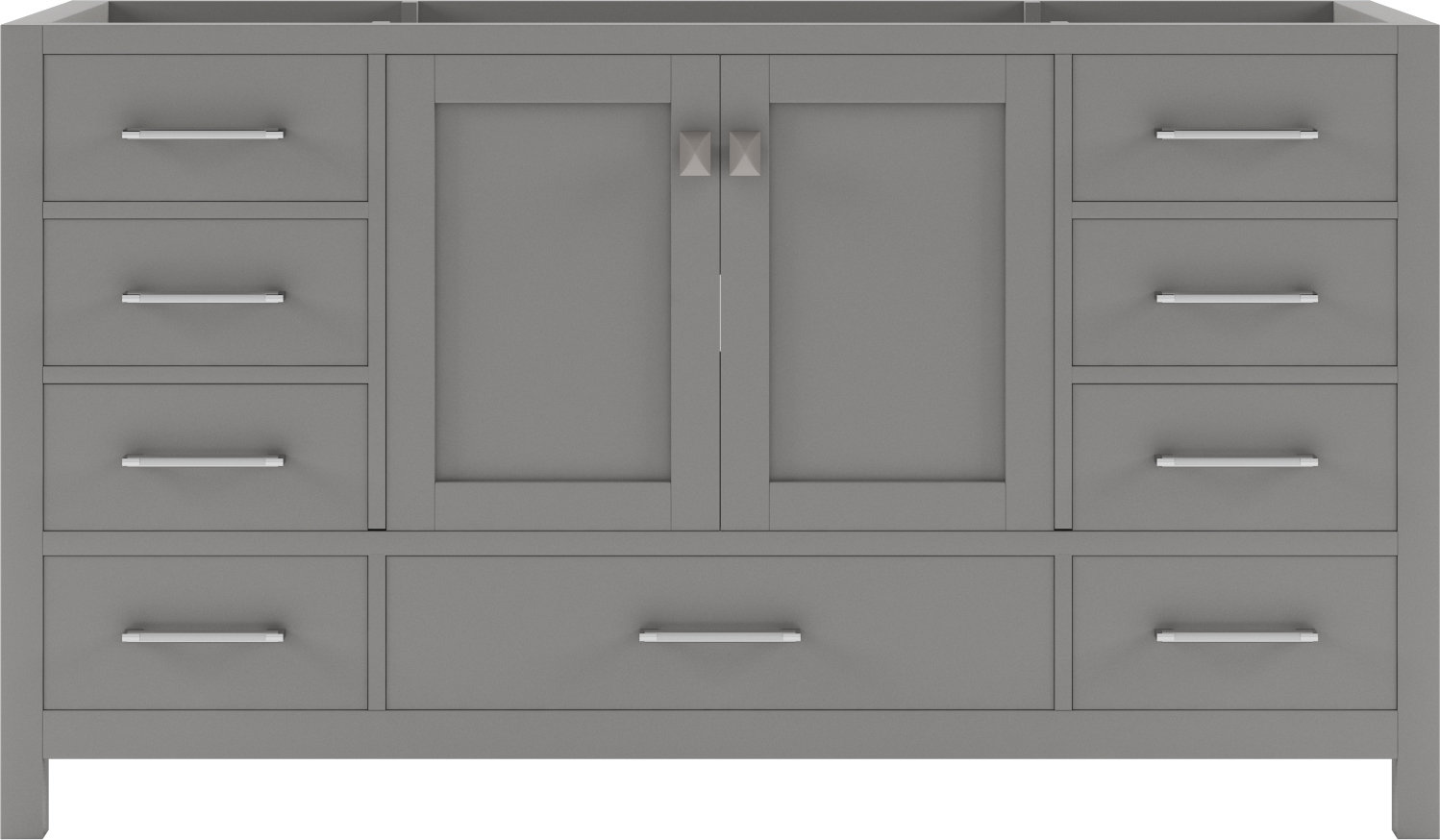 Virtu Usa Caroline Avenue 60 Single Bathroom Vanity Base Only Wayfair