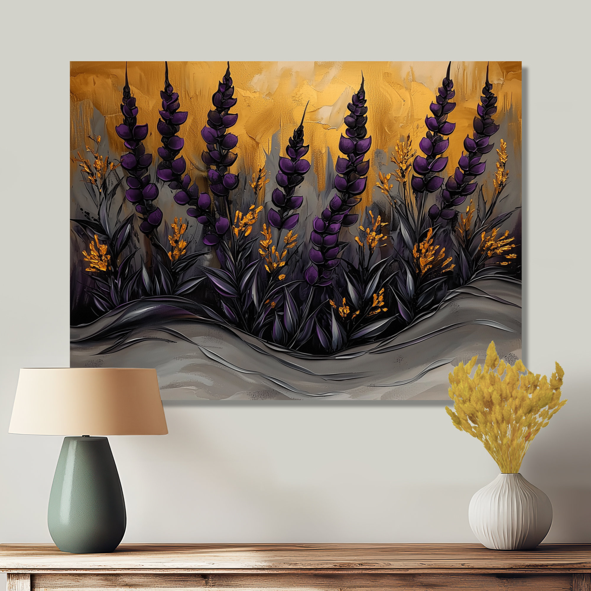 Lark Manor™ Ingetraut Golden Purple Thistle Flowers Song Harmony III ...