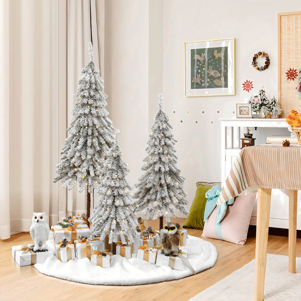 The Holiday Aisle® 3-Piece Snow-Flocked Sweeping Branches Artificial ...