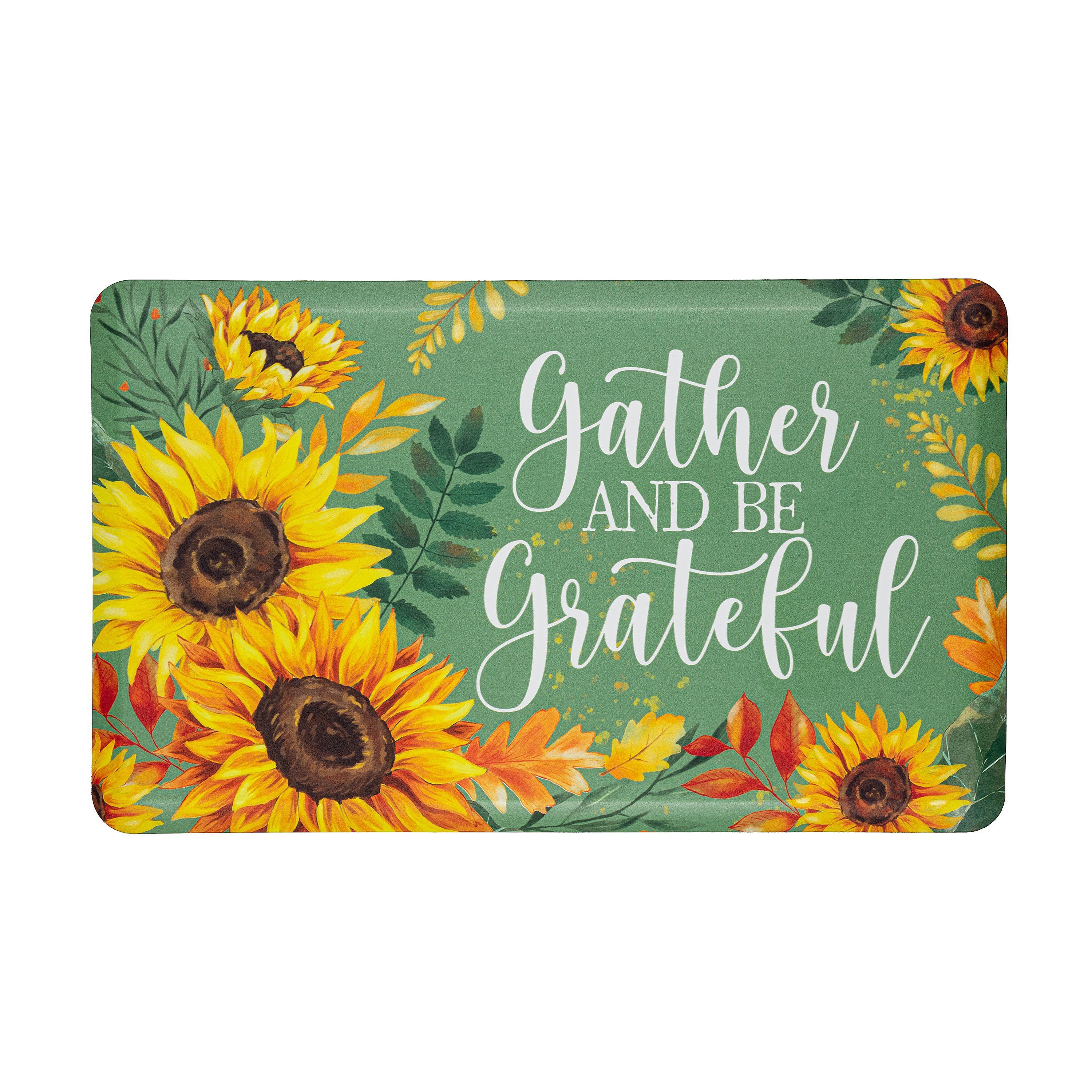 August Grove Grateful Gatherings Anti-Fatigue Mat, 30" x 18" - Wayfair ...